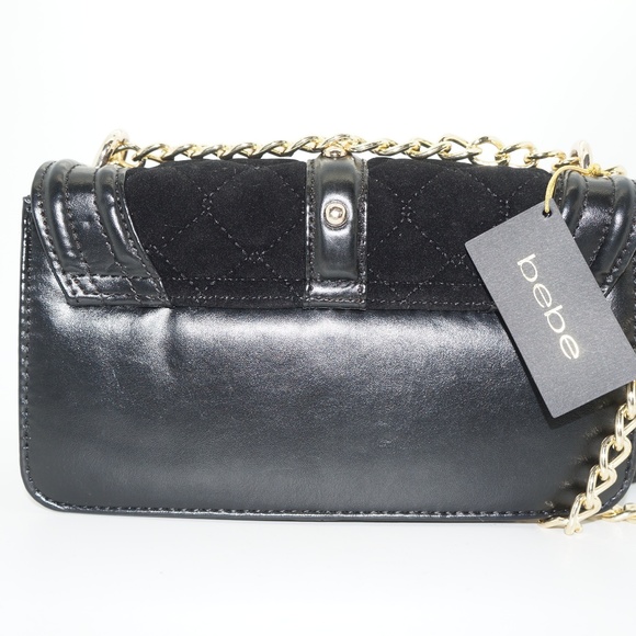 bebe | Bags | Bebe Black Mini Quilted Studded Crossbody Purse | Poshmark